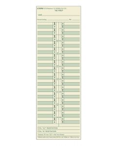 Time Cards - Business Forms - Forms & Records