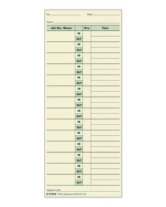 Time Cards - Business Forms - Forms & Records
