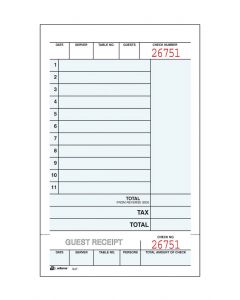 Guest Checks - Business Forms - Forms & Records