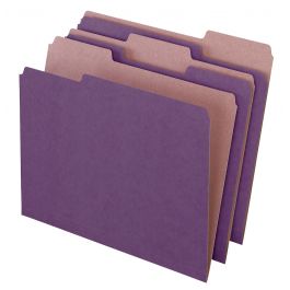 EarthWise by Pendaflex 100% Recycled File Folders, Violet, Letter Size ...
