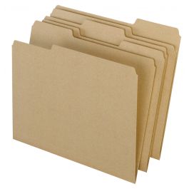 EarthWise by Pendaflex 100% Recycled File Folders, Natural, Letter Size ...