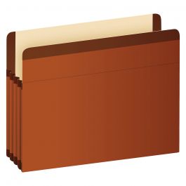 Pendaflex® Premium Reinforced File Pockets, Legal Size, Brown, 3.5 ...