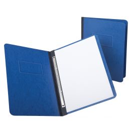 Oxford Pressboard Side Hinge Report Cover, Dark Blue