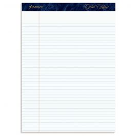 Ampad Gold Fibre Writing Pads, 8-1/2" x 11-3/4", Narrow Rule, 50 Sheets ...