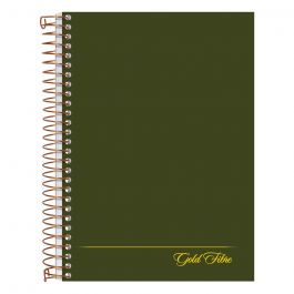 Ampad Gold Fibre Personal Notebook, 5" x 7", College Ruled, Green Cover ...