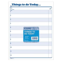 TOPS Things To Do Today Pad, White, Small Pack, 100 SH/PD