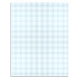 TOPS Graph Pads, 8-1/2" x 11", Glue Top, Graph Rule (8 x 8), 50 Sheets