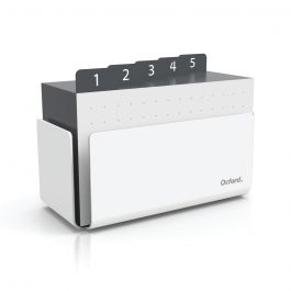 Oxford® at Hand Note Card Organizer, 25 Dot Grid Cards, Charcoal