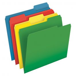 Pendaflex CutLess/WaterShed File Folders, Letter Size, Assorted Colors ...