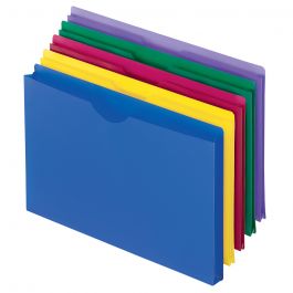 Pendaflex Translucent Poly File Jackets, Legal Size, Assorted Colors, 5 ...