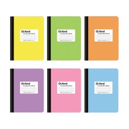 Oxford Composition Notebooks, 6 Pack, Wide Ruled Paper, 9-3/4 x 7-1/2 ...