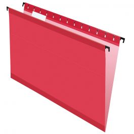 Pendaflex SureHook Reinforced Hanging Folders, Legal Size, Red, 1/5 Cut ...