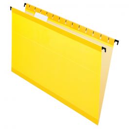 Pendaflex SureHook Reinforced Hanging Folders, Legal Size, Yellow, 1/5 ...