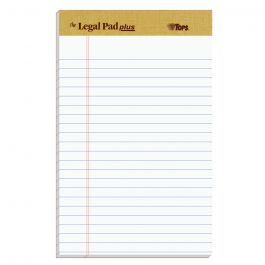 TOPS The Legal Pad Plus Writing Pads, 5" x 8", Jr. Legal Rule, 50 ...