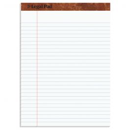 TOPS The Legal Pad Writing Pad, 8-1/2" x 11-3/4", Legal Rule, 50 Sheets