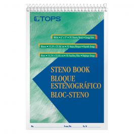 TOPS Steno Books, 6" x 9", Gregg Rule, 80 Sheets, 12 Pack
