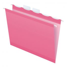 Pendaflex Ready-Tab Reinforced Hanging Folders, Letter Size, Pink, 5 ...