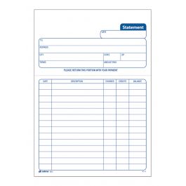 Adams Statement, Single Sheets, 100 SH/BK