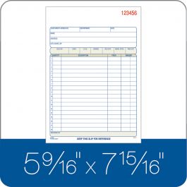 Adams Sales Order Book, 2-Part, Carbonless, 5-9/16" x 8-7/16", 50 ST/BK