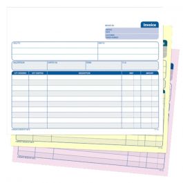 Adams Invoice Unit Set, 3-Part, Carbonless, 100/PK