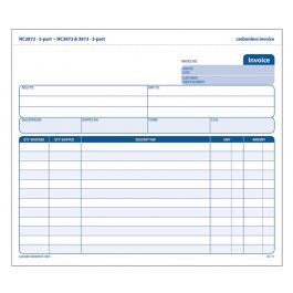 Adams Invoice Unit Set, 2-Part, Carbonless, 100/PK