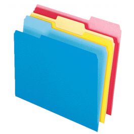 Pendaflex Write and Erase File Folders, Assorted, 12/PK