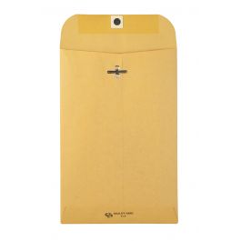 6 x 9 Clasp Envelopes with Deeply Gummed Flaps for Permanent Secure ...
