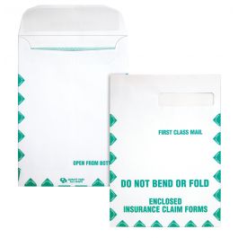 9 x 12-1/2 Health Claim Insurance Window Envelopes with Security Tint ...