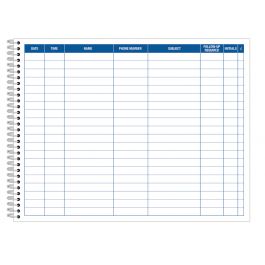 Adams Activity Log, Spiral Bound, 50 PG