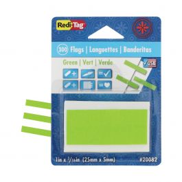 Redi-Tag® Mini Flags, Green, 240/Pack