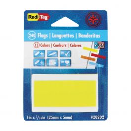 Redi-Tag® Mini Flags, 13 Solid Colors, 240/Pack