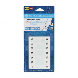 Redi-Tag® Permanent, A-Z Pre-Printed Tab Dividers, 104/Pack
