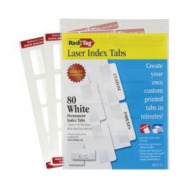 Redi-Tag® Laser Printable Index Tabs, 2", 80/Pack