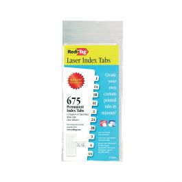 Redi-Tag® Laser Printable Index Tabs, Mini Tabs, 675/Pack