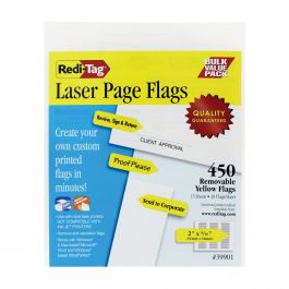 Redi-Tag® Printable Arrow Flags, Yellow, 450/Pack