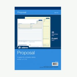 Adams Proposal Book, Includes Carbon, 50 ST/BK