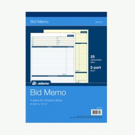 Adams Bid Memo