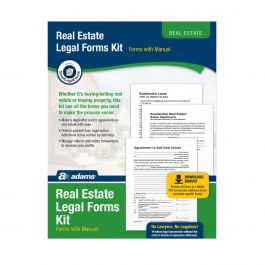 Adams Real Estate Legal Forms Kit, Forms and Instructions