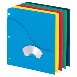 Pendaflex Wave Pocket Project Folders, Assorted