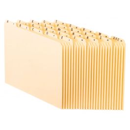 Pendaflex Alphabetical File Guide Sets, Letter size, Manila