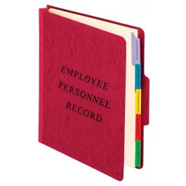Pendaflex Employee/Personnel Folders, Letter size, Red