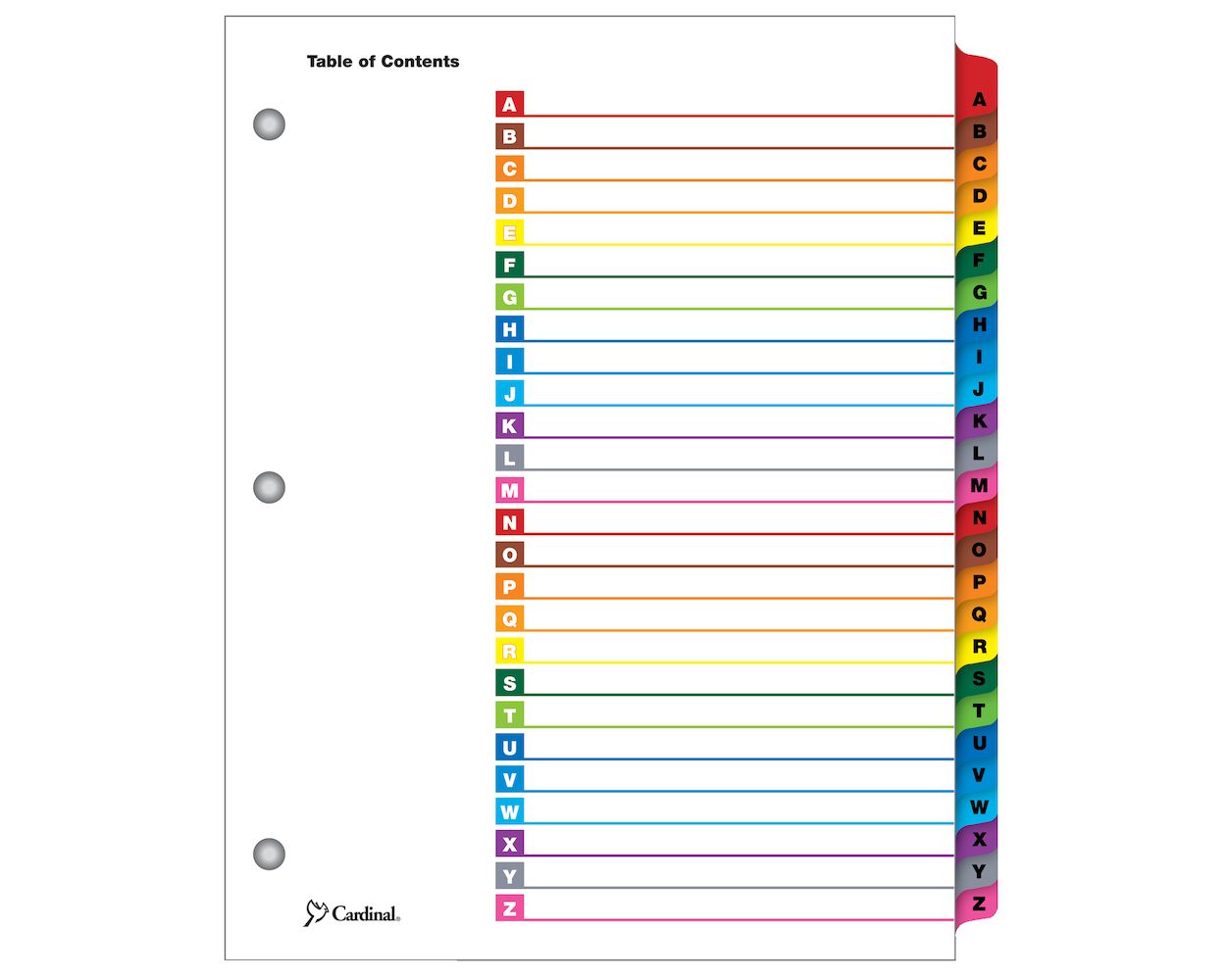 Office School Filing Herlitz 1-12 / A-Z File Folder - Blue Cardboard ...