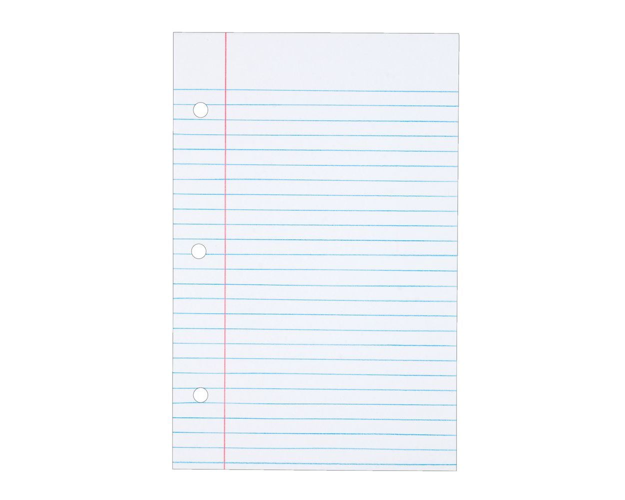 TOPS Filler Paper, 8-1/2" x 5-1/2", College Rule, 100 SH/PK