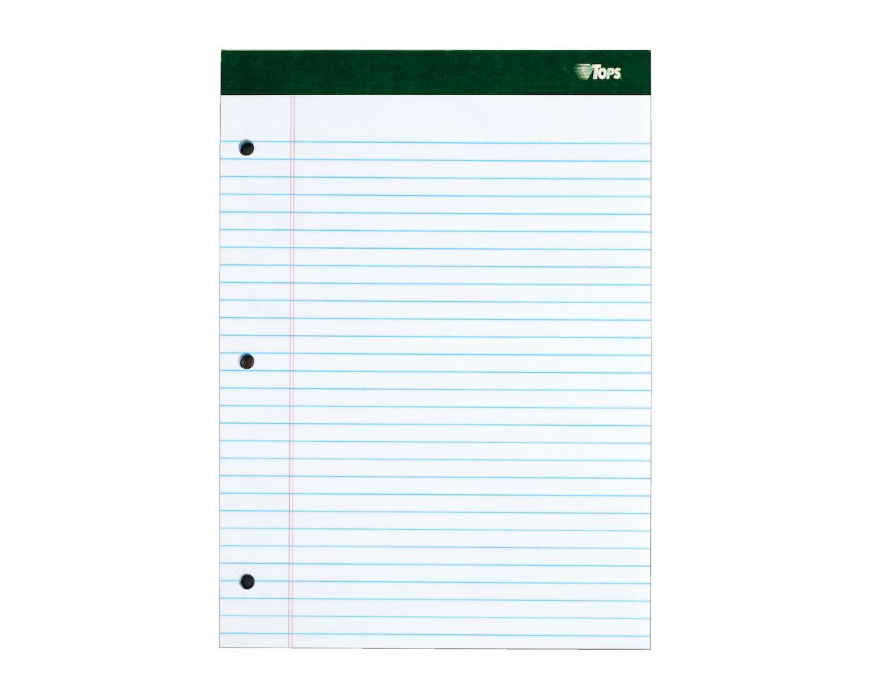 TOPS Double Docket Writing Tablet with Extra Strong Back, 8-1/2" x 11-3 ...