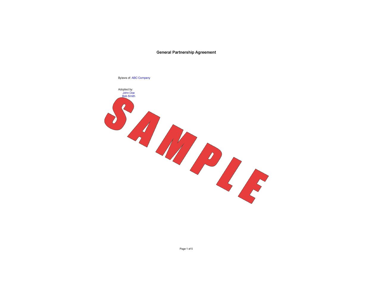 partnership deed sample