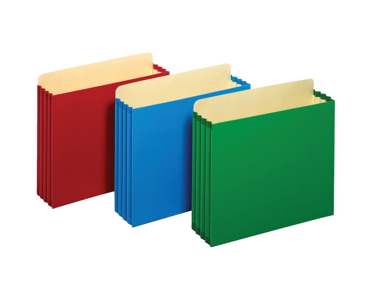 Pendaflex Pockets, Heavy Duty, 3.5" Exp., Assorted, Letter, 4/PK, 5 PK/CT