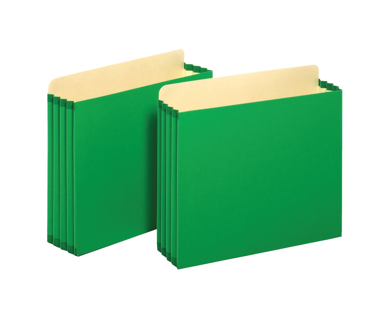 Pendaflex Pockets, File Cabinet, 3.5" Exp., Green, Letter, 10/BX, 5 BX/CT
