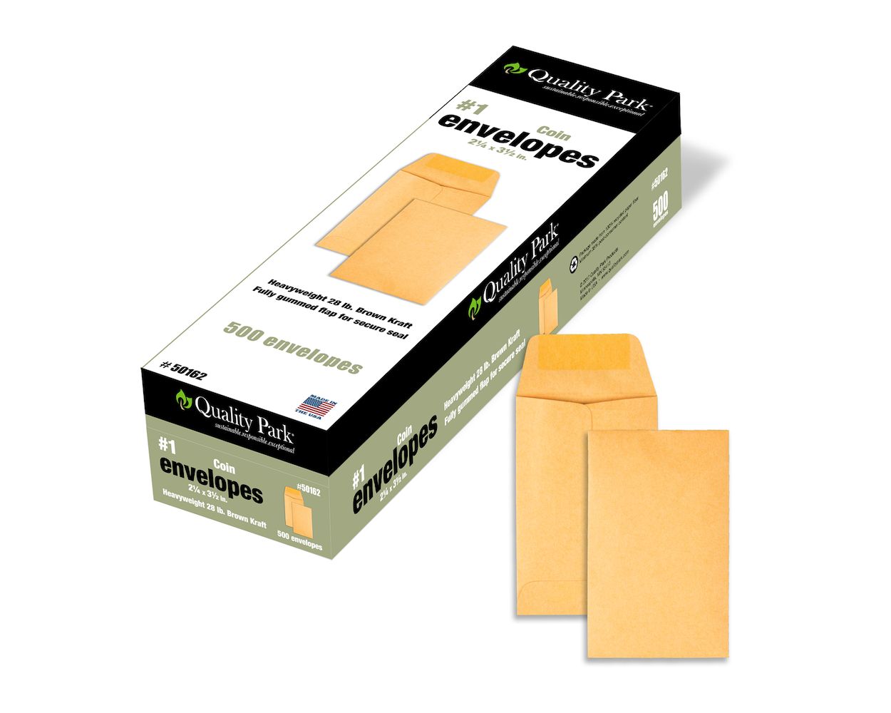 Small Coin Envelopes ESSENTIAL #1 100 Piece Coin Envelopes 2.25" X 3.5 ...