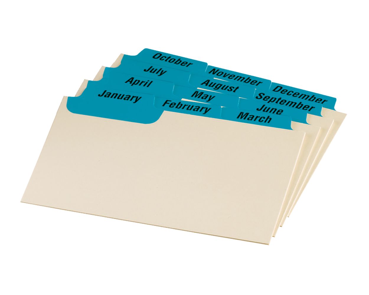 Oxford Laminated Tab Index Card Guides