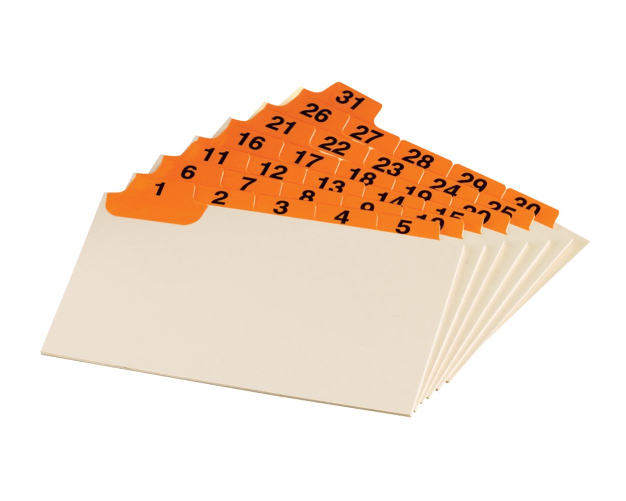 Oxford 1-31 Laminated Tab Manila Card Guides